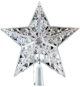 Světelná LED hvězda na stromeček, 30cm, různé barvy na výběr Barva: Studená bílá