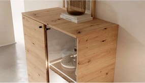 ADRK Furniture Vitrína Evi s LED osvětlením
