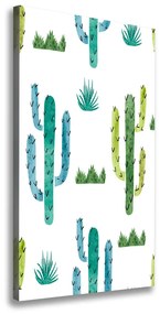 Wallmuralia Vertikální Moderní obraz canvas na rámu Kaktusy 50x100