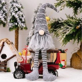 Vánoční skřítek SNOWY 34,5 cm, šedý