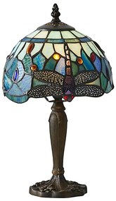 Endon 64088 - Stolní lampa Tiffany DRAGONFLY 1xE14/40W/230V pr. 20 cm