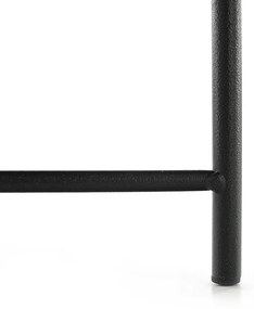 Příruční stolek RENDER s odnímatelným tácem, kov černý lak