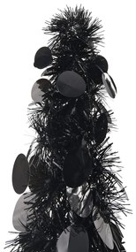 320986 vidaXL Pop-up umělý vánoční stromek černý 150 cm PET