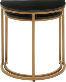 Odkládací stolky v sadě 2 ks s mramorovou deskou 28x45 cm Varana – Premier Housewares
