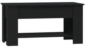 Konferenční stolek černý 101 x 49 x 52 cm kompozitní dřevo - Default Title