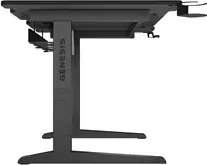 Genesis Holm Modular 140 RGB / Herní stůl / černý / D:140cm / Š:75cm /