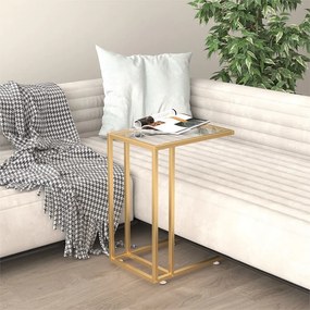 Stolek na notebook průhledný 50 x 35 x 65 cm tvrzené sklo 331645