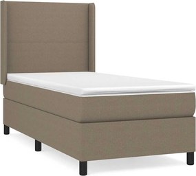 Box spring postel s matrací taupe 90x190 cm textil 3131237
