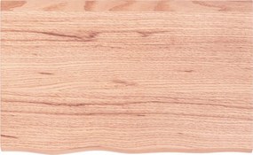 Koupelnová deska světle hnědá 80 x 50 x 2 cm ošetřený masiv 3156119