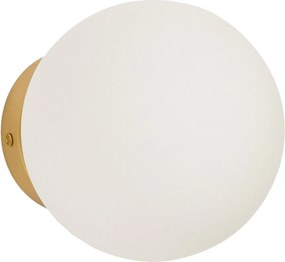 Bílé/ve zlaté barvě nástěnné svítidlo ø 15 cm Brisia – Kave Home