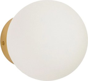 Bílé/ve zlaté barvě nástěnné svítidlo ø 15 cm Brisia – Kave Home