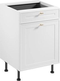 SORENTO bb | dolní skříňka D60S1 se zásuvkou a příborníkem | 60 cm | LEVÁ | bílá