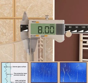 Erga Paris, sprchová zástěna Walk-In 60x200 cm, 8mm čiré sklo, chromový profil, ERG-V02-PARIS-060x200-CL-CR