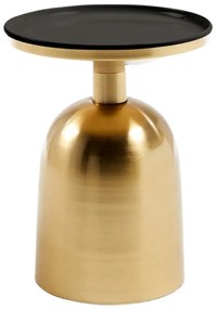 OnaDnes -20% Zlatý kovový kulatý odkládací stolek Kave Home Physic 38 cm