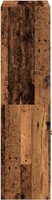 Highboard s dvířky old wood 68 x 37 x 142 cm kompozitní dřevo 3318722