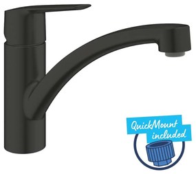 Grohe QuickFix Start - Dřezová baterie, matná černá 305302432