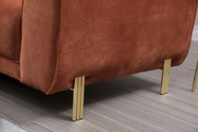 Designová sedačka Haylia 287 cm skořicová - levá