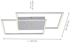 Paul Neuhaus 6024-55 - LED Stmívatelný přisazený lustr YUKI LED/49W/230V + DO