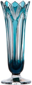 Váza Lotos, barva azurová, výška 175 mm