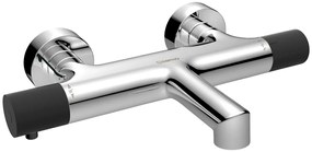 Sapho Sapho, SOLARIS nástěnná vanová baterie, chrom/černá, WD010CB