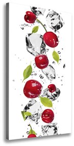 Wallmuralia Vertikální Foto obraz na plátně Višně a voda 50x100