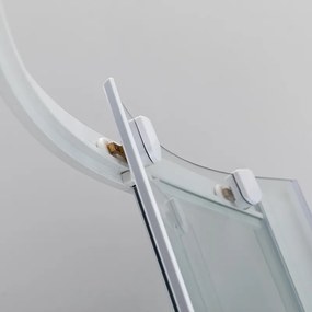 BPS-koupelny Asymetrický sprchový kout MAJA WH L 115x85 cm levý, bílý/transparent v setu s hlubokou sprchovou vaničkou