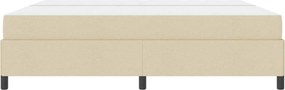 Postel s boxspringem Krémová 200 x 200 cm textil 3398890