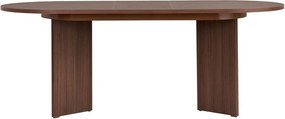 Rozkládací jídelní stůl s přídavnou deskou v dekoru ořechu 90x160 cm Sorell – Kalune Design