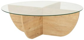 Designový konferenční stolek Balesego 90 cm vzor safírový dub