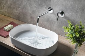 Sapho Sapho, INFINITY OVAL keramické umyvadlo na desku, 55x36 cm, bílá, 10NF65055