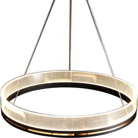 Toolight Toolight, LED závěsné svítidlo 60cm APP1192-CP, černá-zlatá, OSW-40023