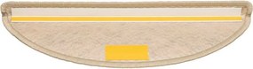 Samolepící nášlapy na schody vzhled sisal 15 ks 56x17x3 cm 326867