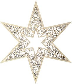 AMADEA Dřevěná ozdoba hvězda 19 cm