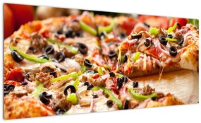 Pizza, obraz (100x40cm)
