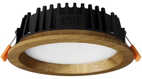 APLED - LED Podhledové RONDO WOODLINE LED/6W/230V 3000K pr. 15 cm dub masiv