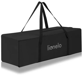 Lionelo - Cestovní postýlka LAURA Black Carbon