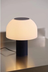 Bílá/modrá plastová stolní lampa (výška 29 cm) Maya – Jotex