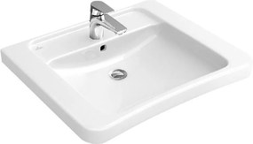 Villeroy & Boch ViCare - Umyvadlo Vita, 650x550 mm, s přepadem, otvor pro baterii, Ceramicplus, bílá 517867R1