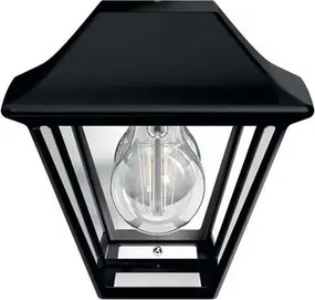 Philips 16494/30/PN Alpenglow černá / Venkovní nástěnné svítidlo / E27
