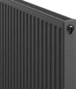 Mexen, Panelový radiátor Mexen CV11 600 x 2800 mm, spodní připojení, 2613 W, antracit - W611-060-280-66