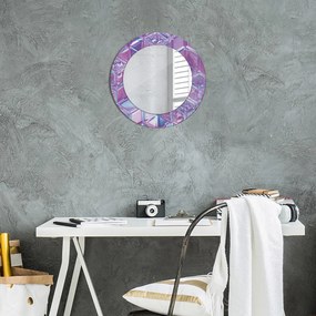 Kulaté zrcadlo s dekorem Abstraktní surrealizace fi 50 cm