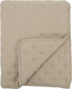 Měkká béžová prošívaná deka / přehoz Aix Soft – 180*130 cm
