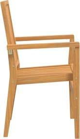 5dílný zahradní jídelní set masivní teakové dřevo 3157913