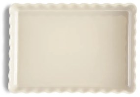 Emile Henry obdélníková koláčová forma 24 x 34 cm, slonová kost, 026038