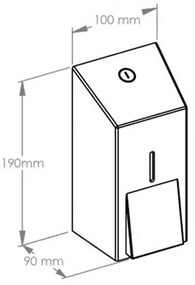 Dávkovač tekutého mýdla MERIDA 400 ml, černý