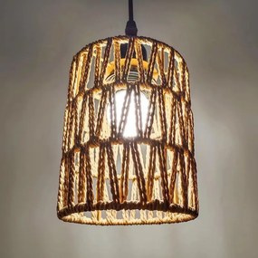 Toolight Boho, závěsné stropní svítidlo 1xE27 APP1622-1CP, hnědá-černá, OSW-05681