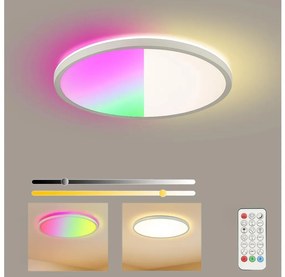 Brilagi - LED RGB Stmívatelné svítidlo ULTRA SLIM LED/18W/230V pr. 30 cm bílá+DO