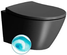 Sapho GSI Modo - Závěsné WC, Swirlflush, ExtraGlaze, matná černá 981626