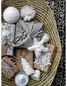 Bloomingville, Vánoční dekorace stromky Feather na zavěšení SET/2ks | vícebarevná