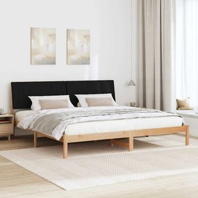Rám postele s čelo Hnědá 200 x 200 cm Masivní borové dřevo 3394400
